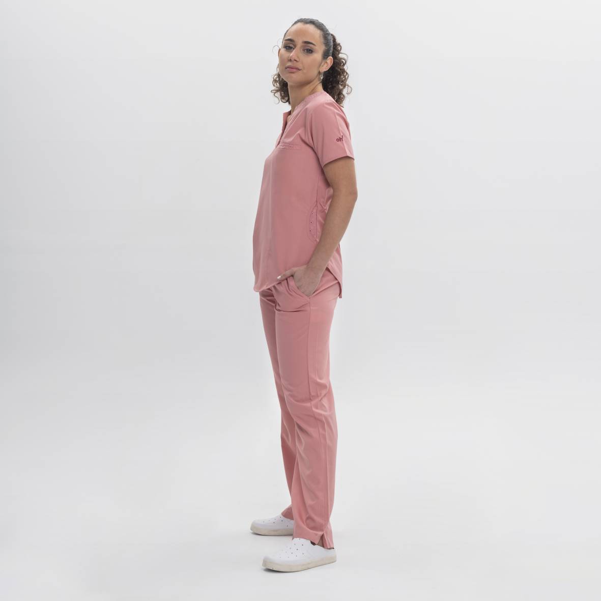 Ambo Tefi Poly Broderie Old Rose - Oh! Wear