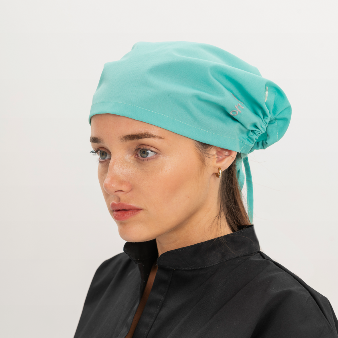 Cofia ajustable con botón Verde hospital claro - Oh! Wear